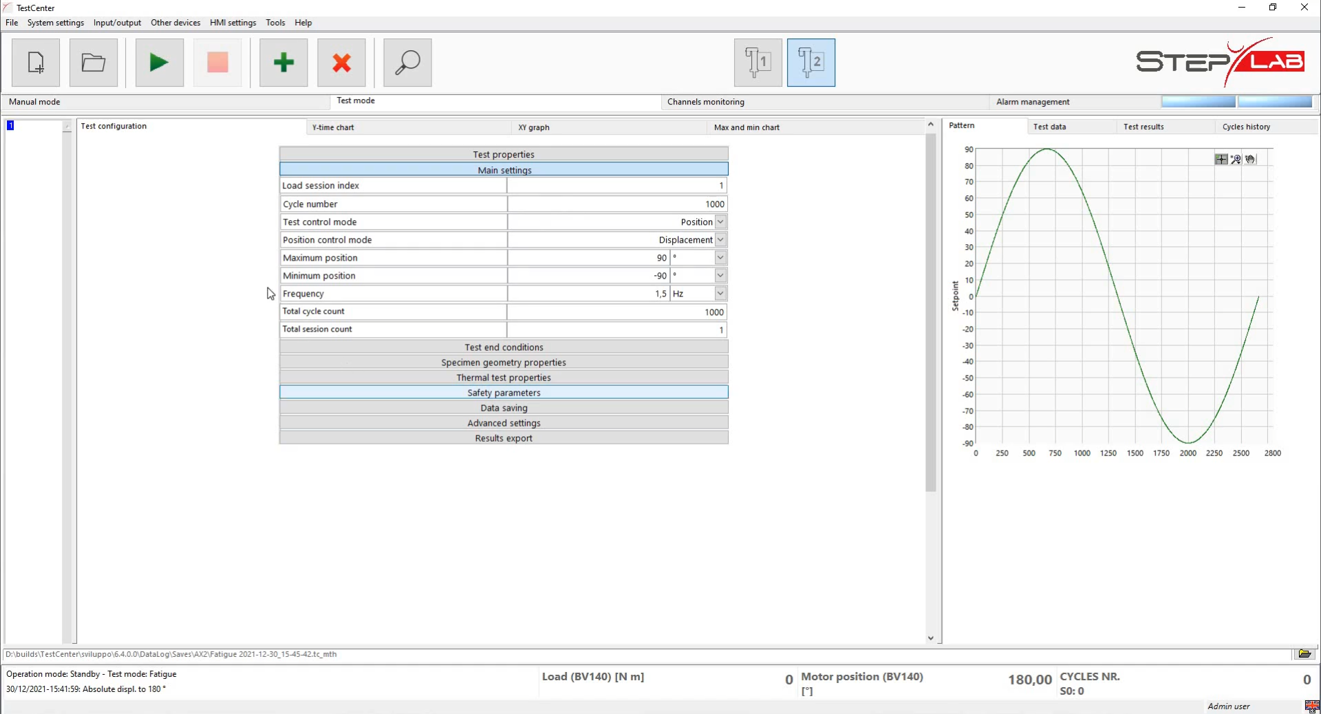 Test Center - Software for mechanical tests - STEP Lab