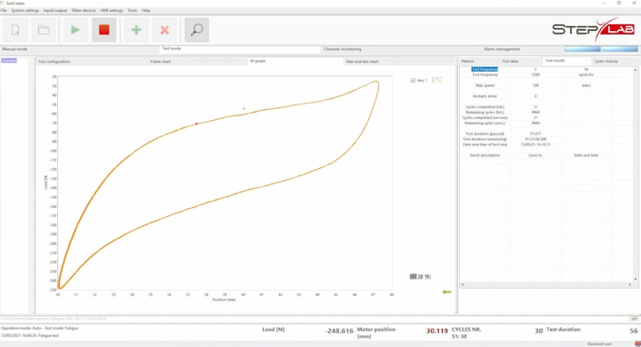 Test Center - Software for mechanical tests - STEP Lab