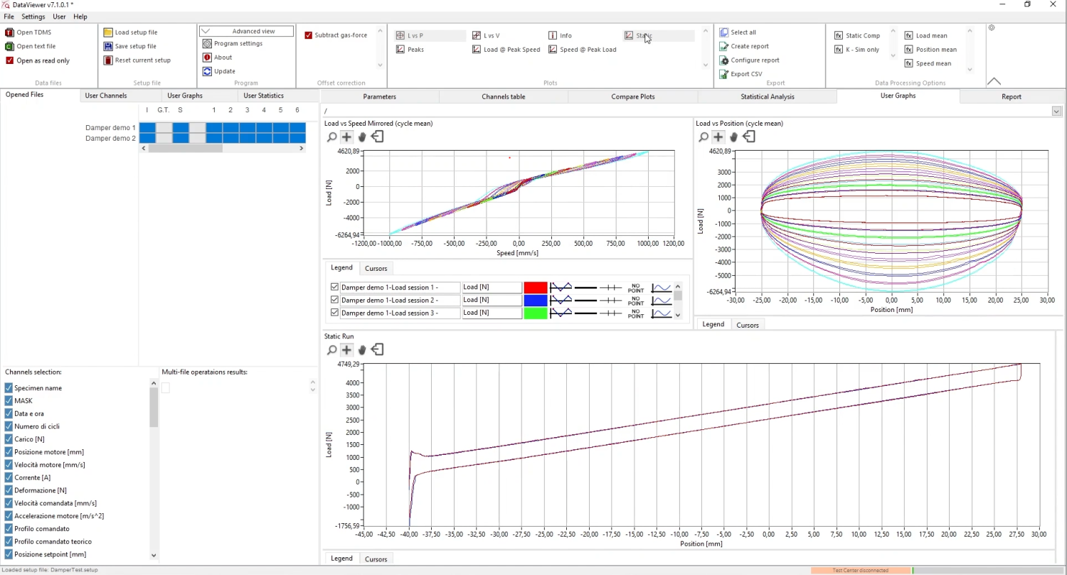 Test Center software for mechanical testing - STEP Lab